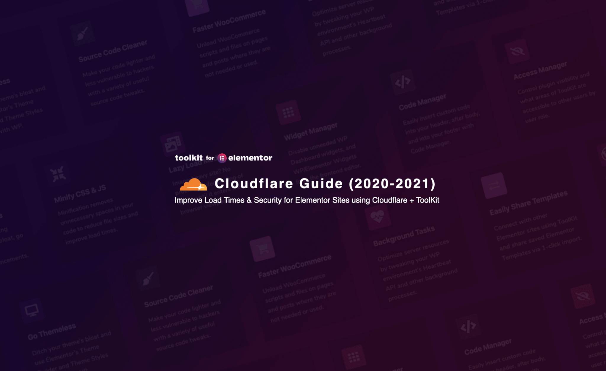 Cloudflare Guide for Elementor Users (2020-2021) - ToolKit For Elementor